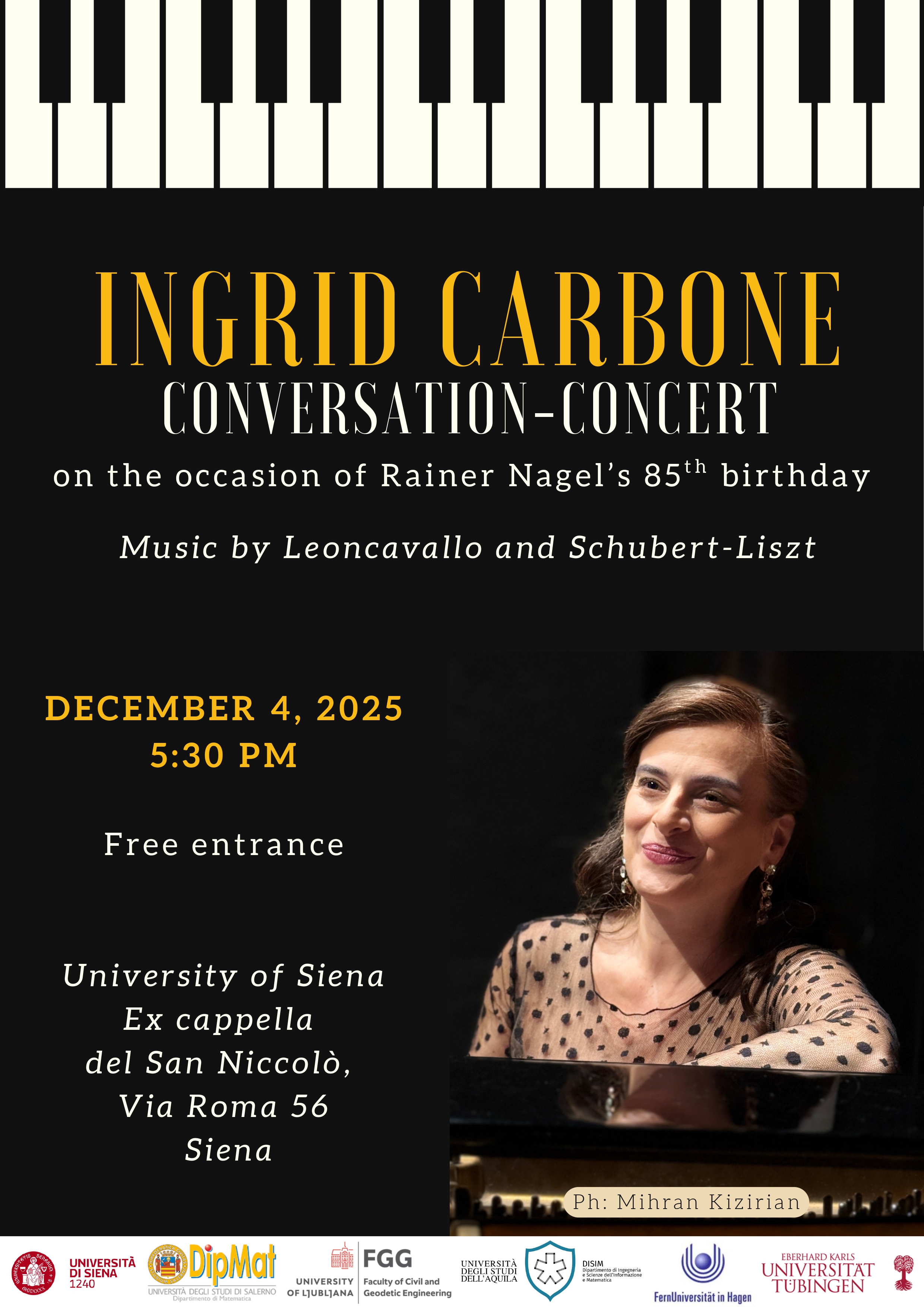 INGRID CARBONE Conversation-Concert – Partial Differential Equations ...